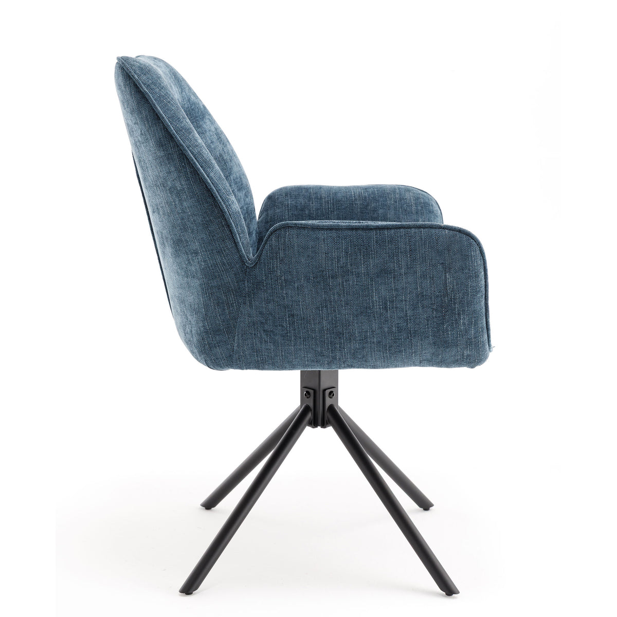 Treviso Dining Chair Blue Velvet | Moffett & Sons