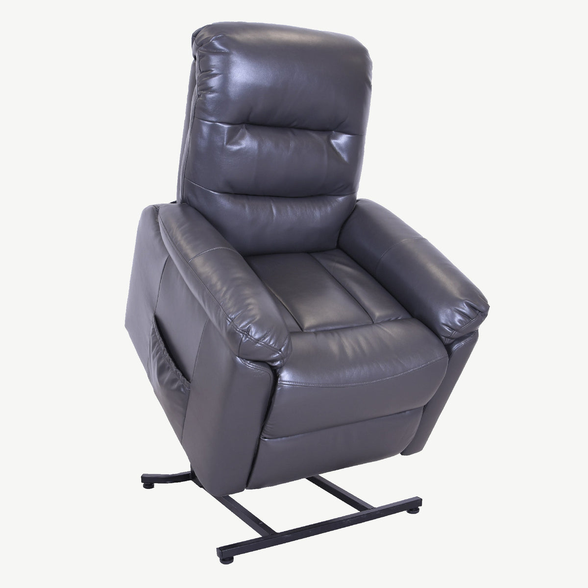 Lexus Lift Tilt Chair Grey Leather Air Fabric Single Motor | Moffett & Sons